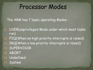 Arm architechture | PPTX | Operating Systems | Computer Software and ...