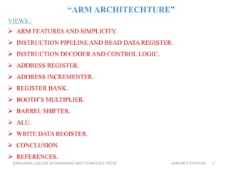 Arm architechture | PPTX