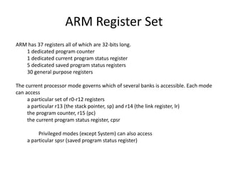 Arm architecture | PPTX | Operating Systems | Computer Software and ...