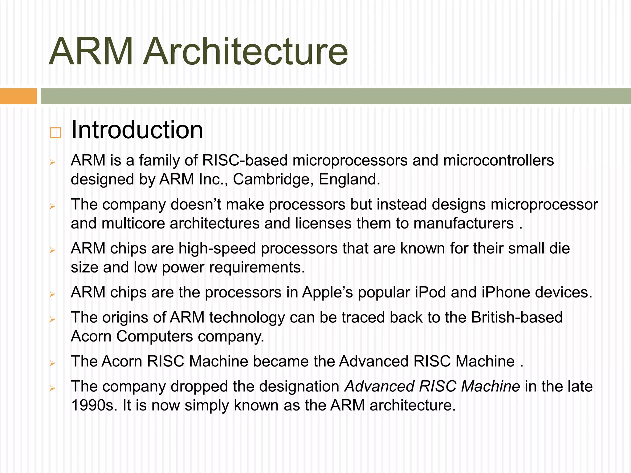 SNAPDRAGON SoC Family and ARM Architecture | PPTX