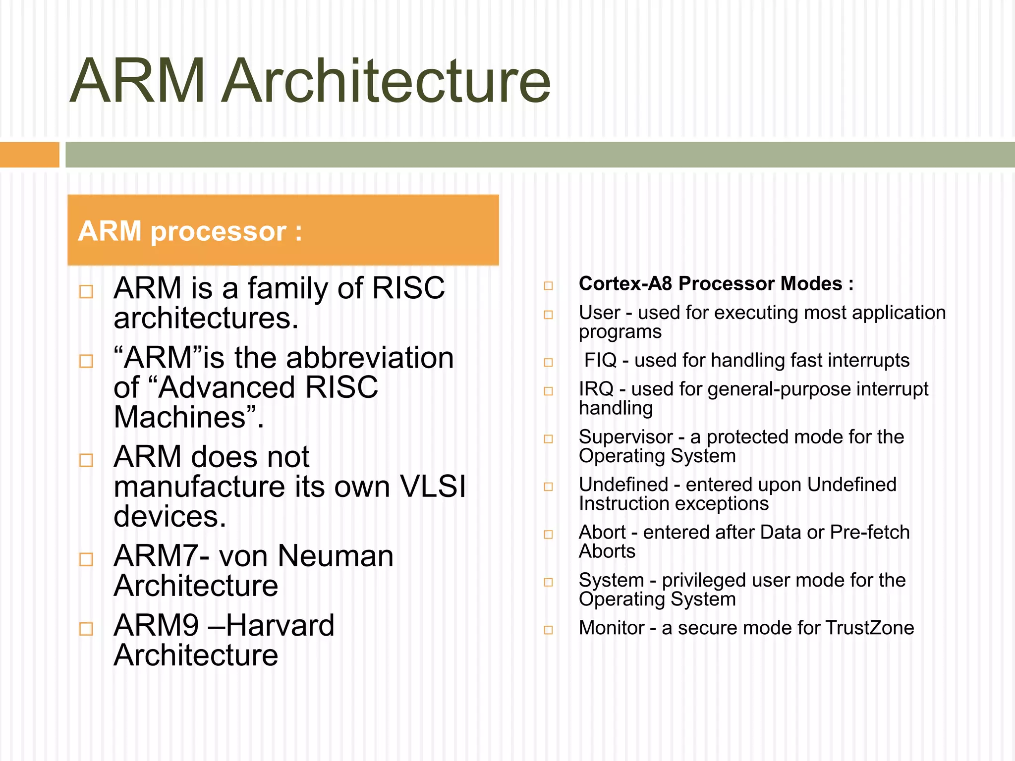 SNAPDRAGON SoC Family and ARM Architecture | PPTX