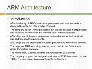 SNAPDRAGON SoC Family and ARM Architecture | PPTX
