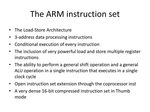 Arm architecture chapter2_steve_furber | PPTX