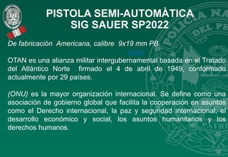 Armas sig sauer MODELO SP.2022