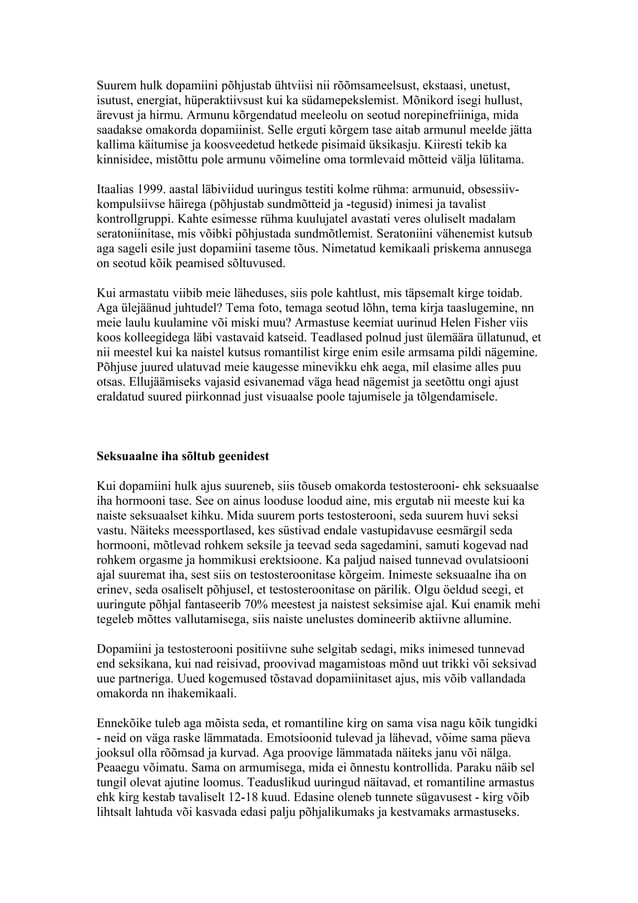 Armastus on inimesele omane kiindumustunne | DOC