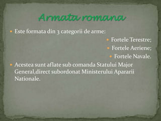 Armata romana | PPTX
