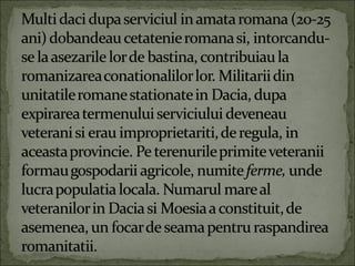 Armata romană în dacia (exercitus daciae) | PPT