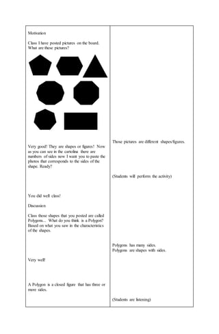 Lesson Plan in Mathematics For Grade 3 | DOCX