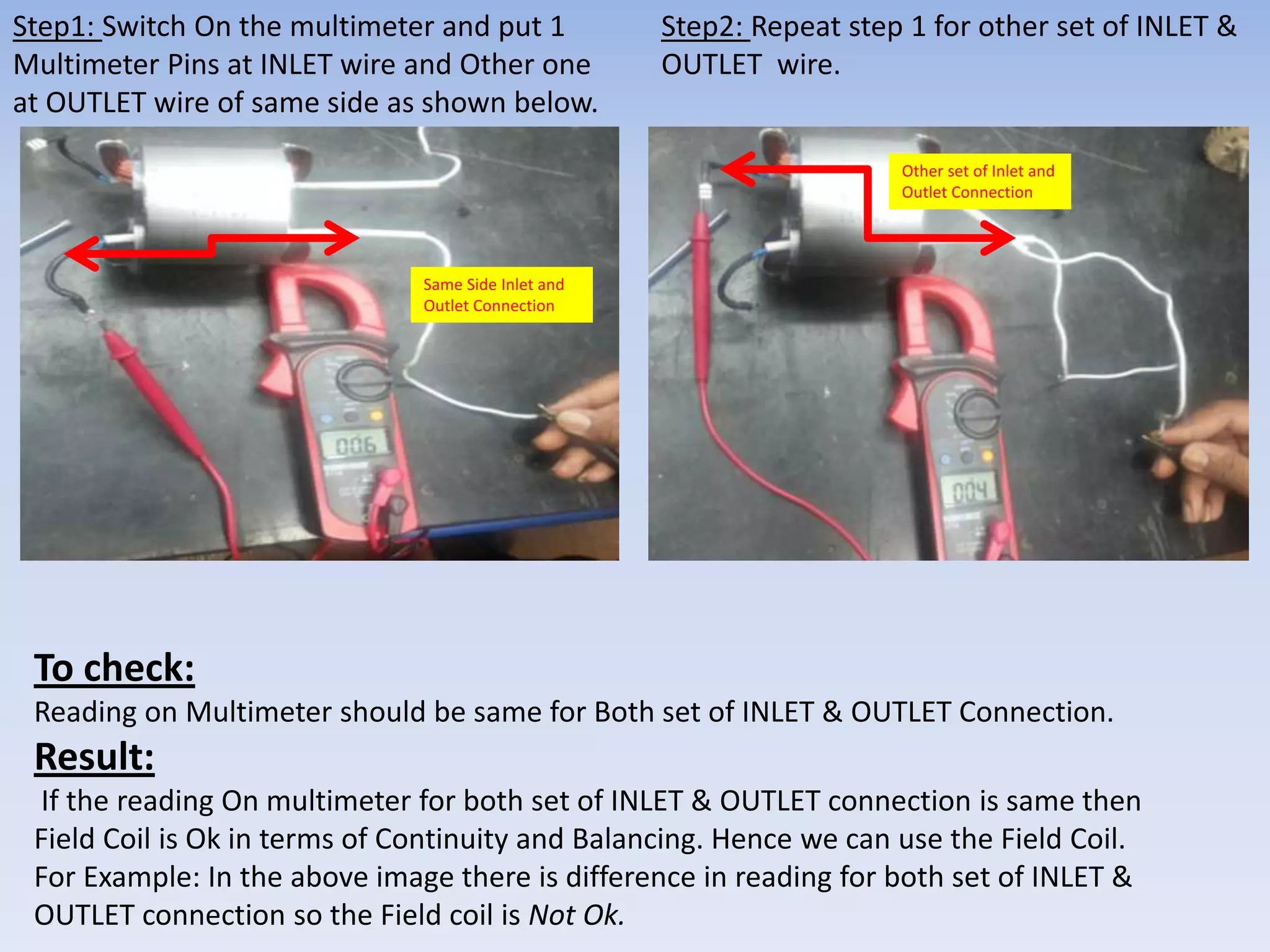 Armature & field coil inspection | PDF