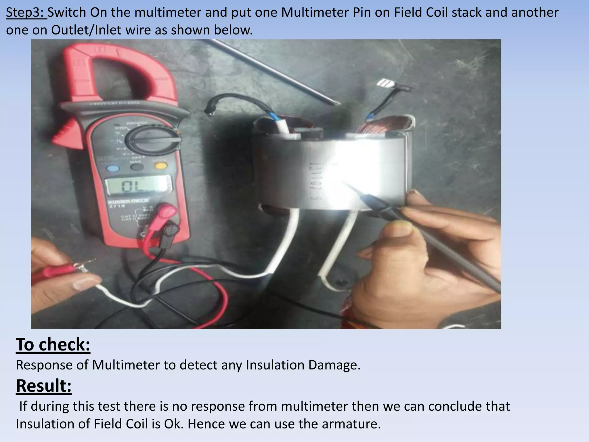Armature & field coil inspection | PDF