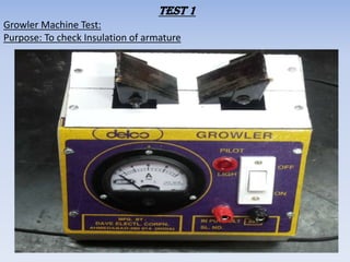 Armature & field coil inspection | PDF