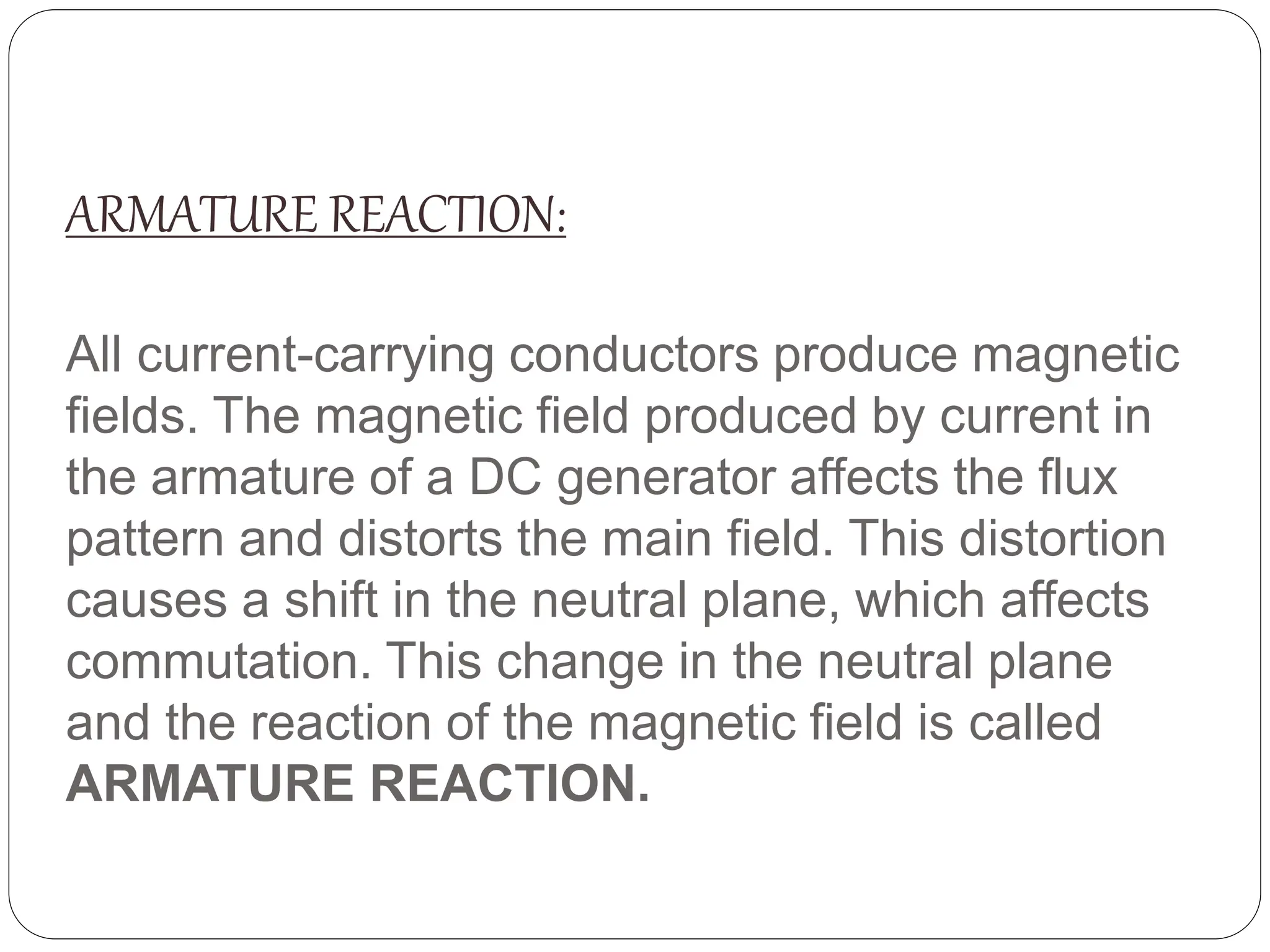 Armature reaction introduction with diagram.pptx