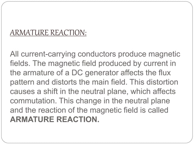 Armature reaction introduction with diagram.pptx