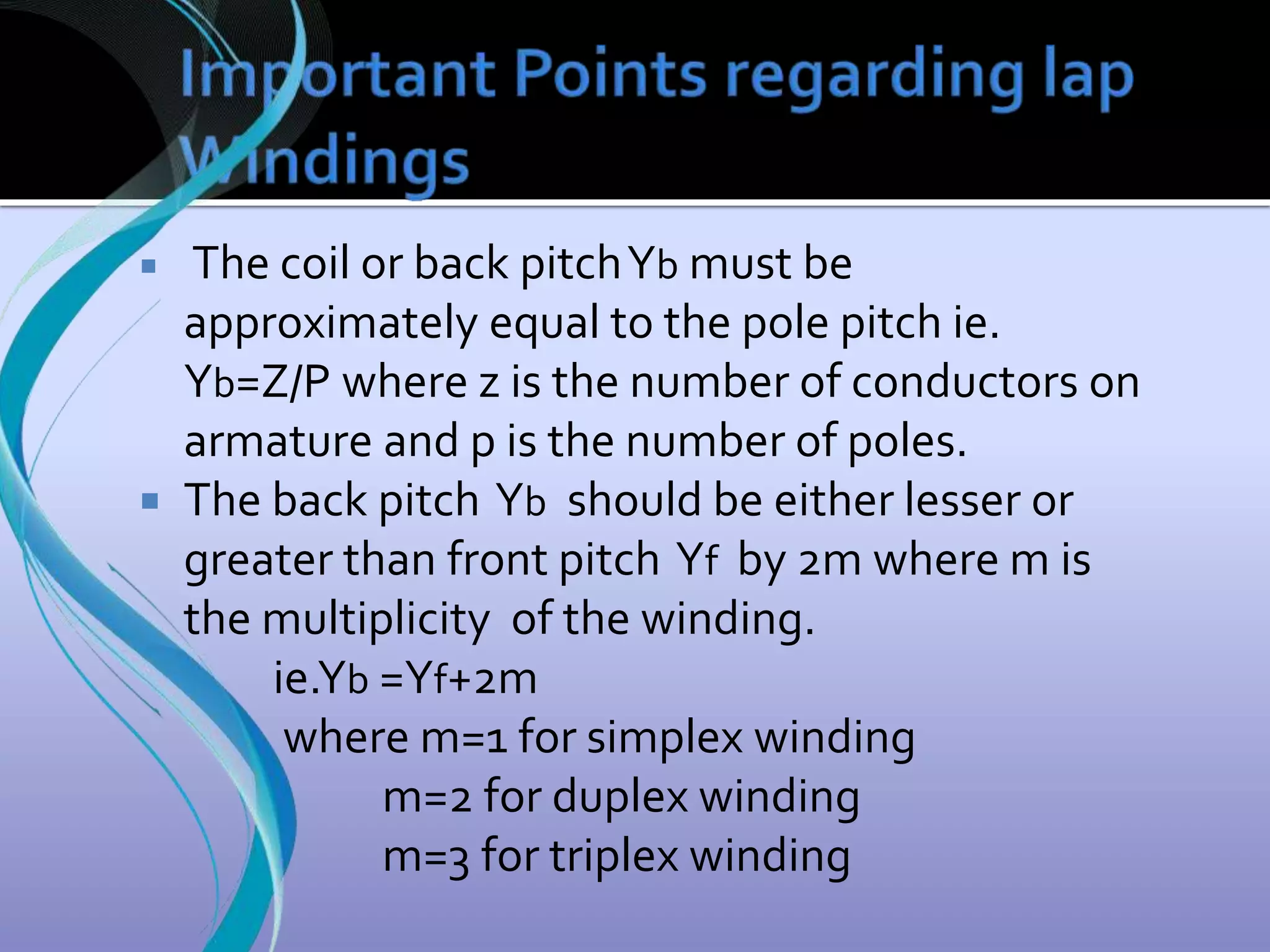 Armature windings | PPTX