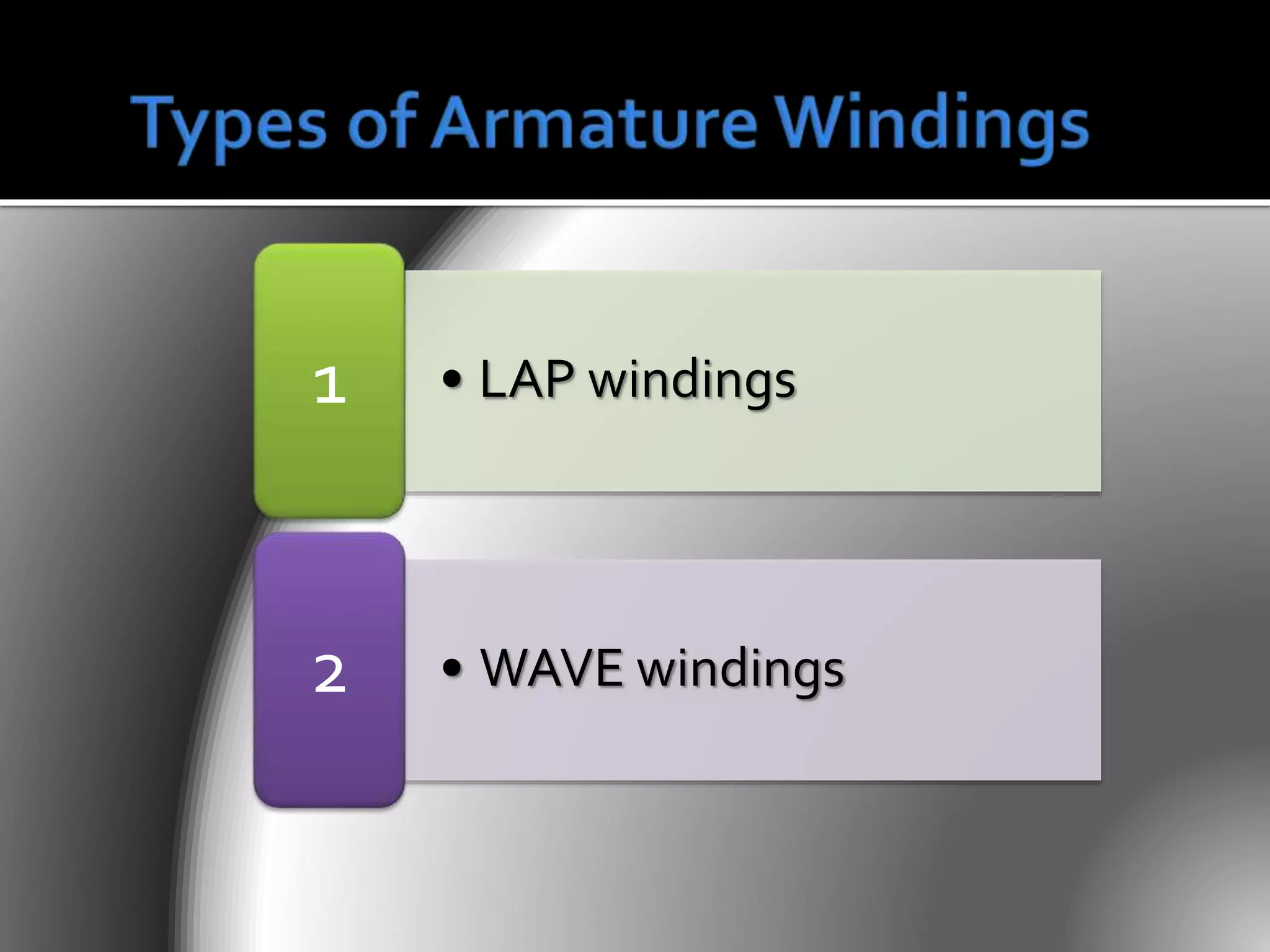 Armature windings | PPTX