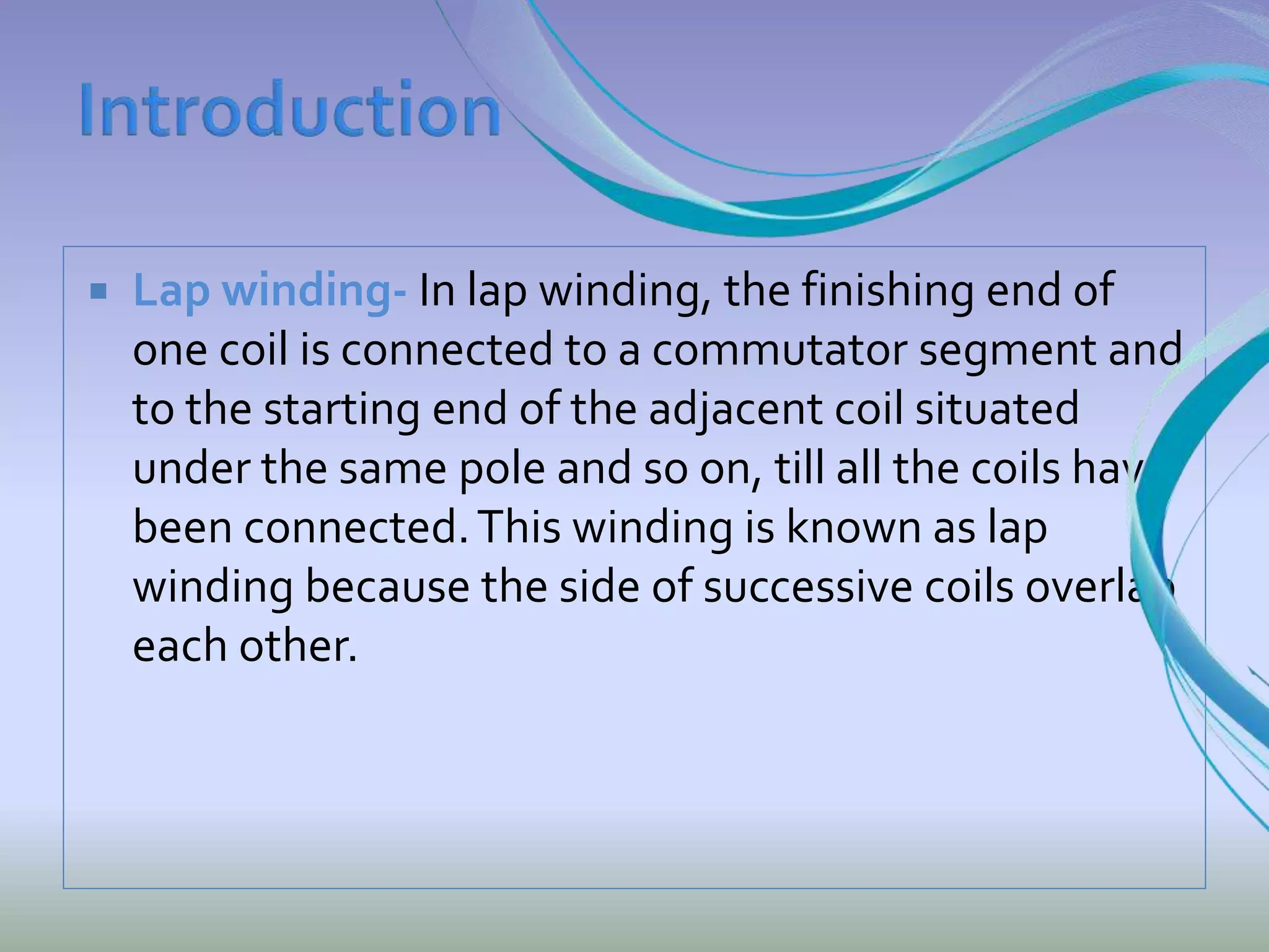 Armature windings | PPTX