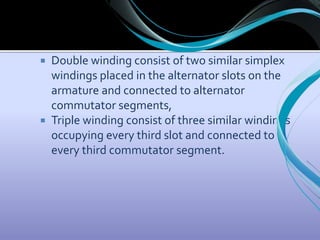 Armature windings | PPTX