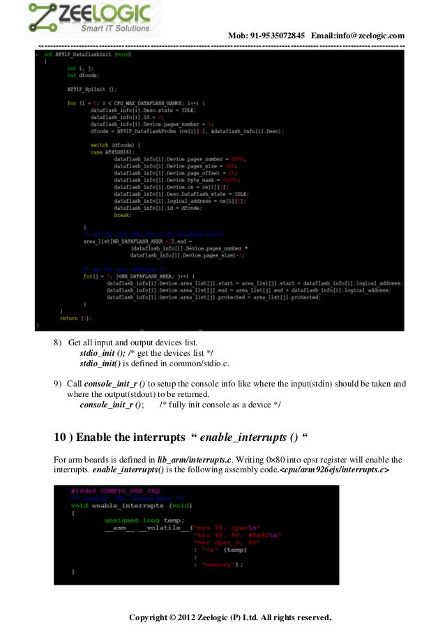 Armboot process zeelogic