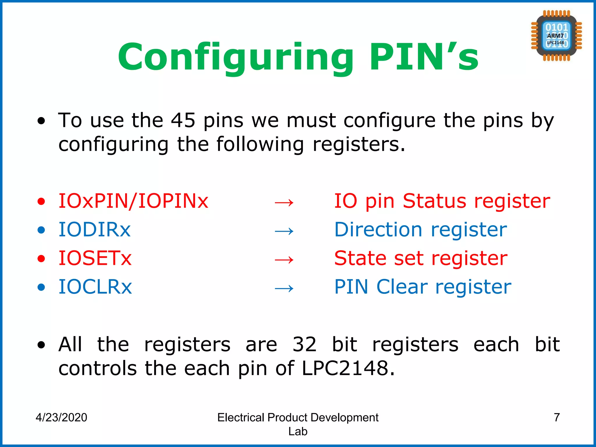 Introduction to ARM LPC2148 | PDF