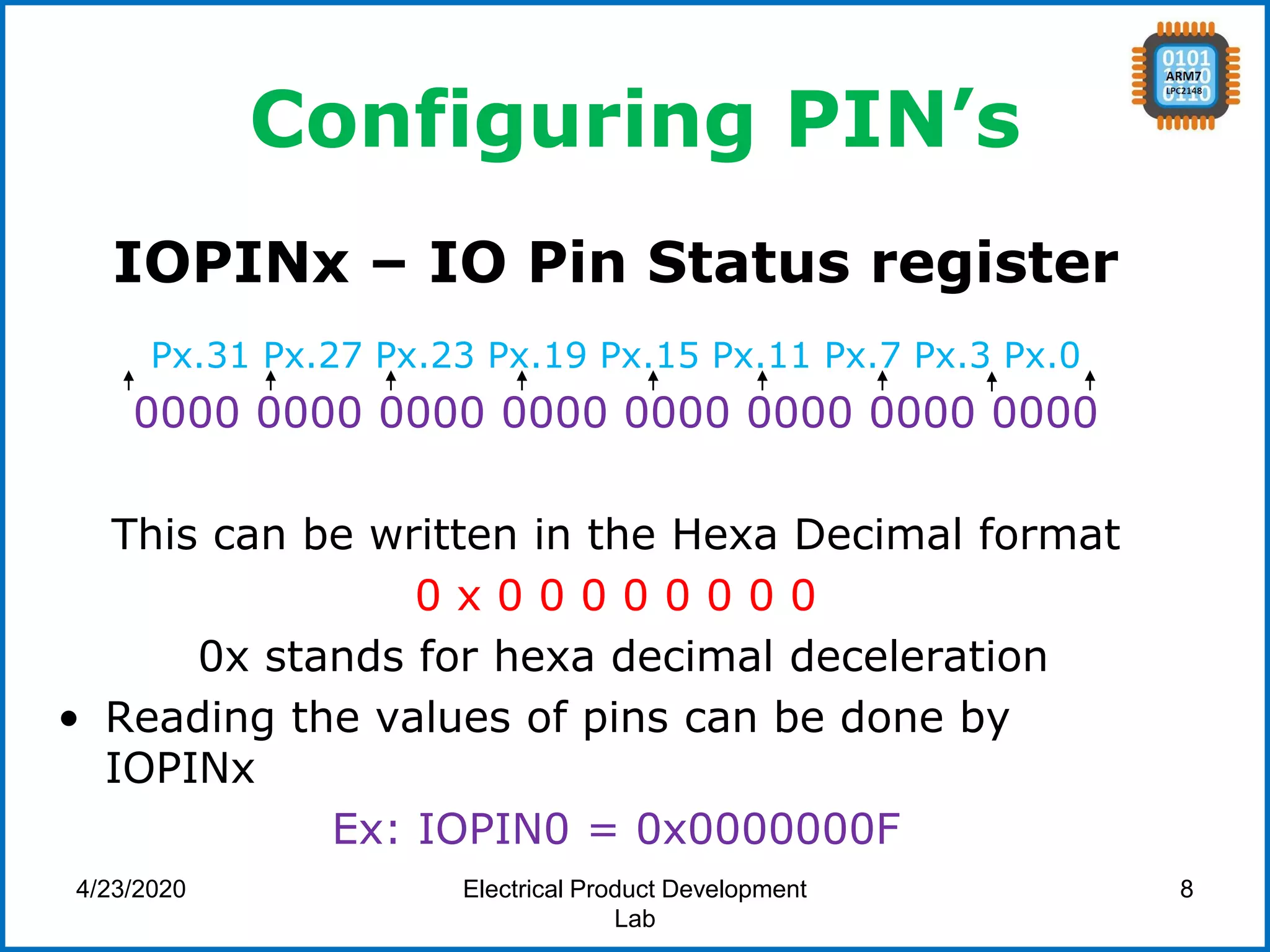 Introduction to ARM LPC2148 | PDF