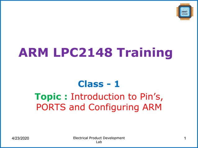 Introduction to ARM LPC2148 | PDF | Computer Peripherals | Computing