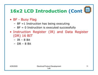 ARM LCD Interfacing | PDF