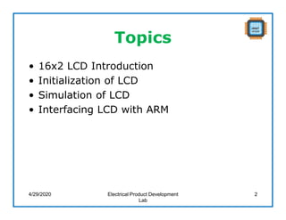 ARM LCD Interfacing | PDF