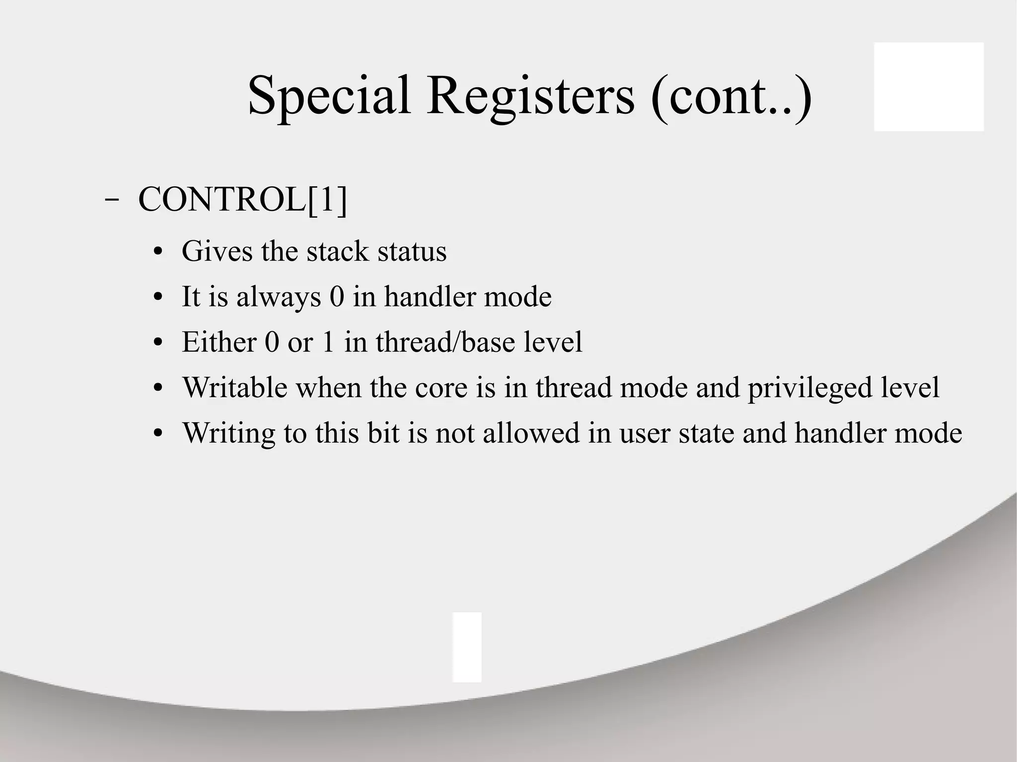 Arm cm3 architecture_and_programmer_model | PDF