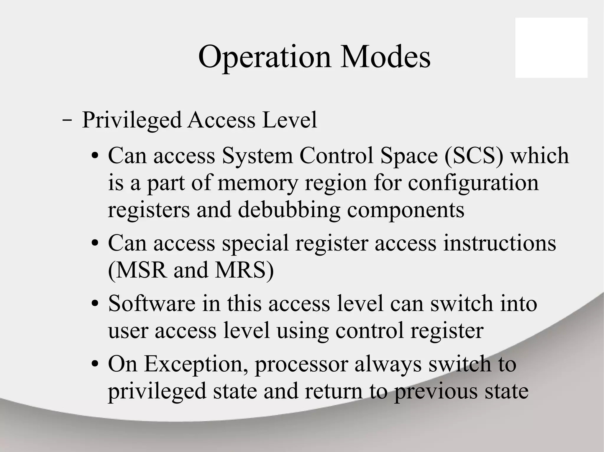 Arm cm3 architecture_and_programmer_model | PPT