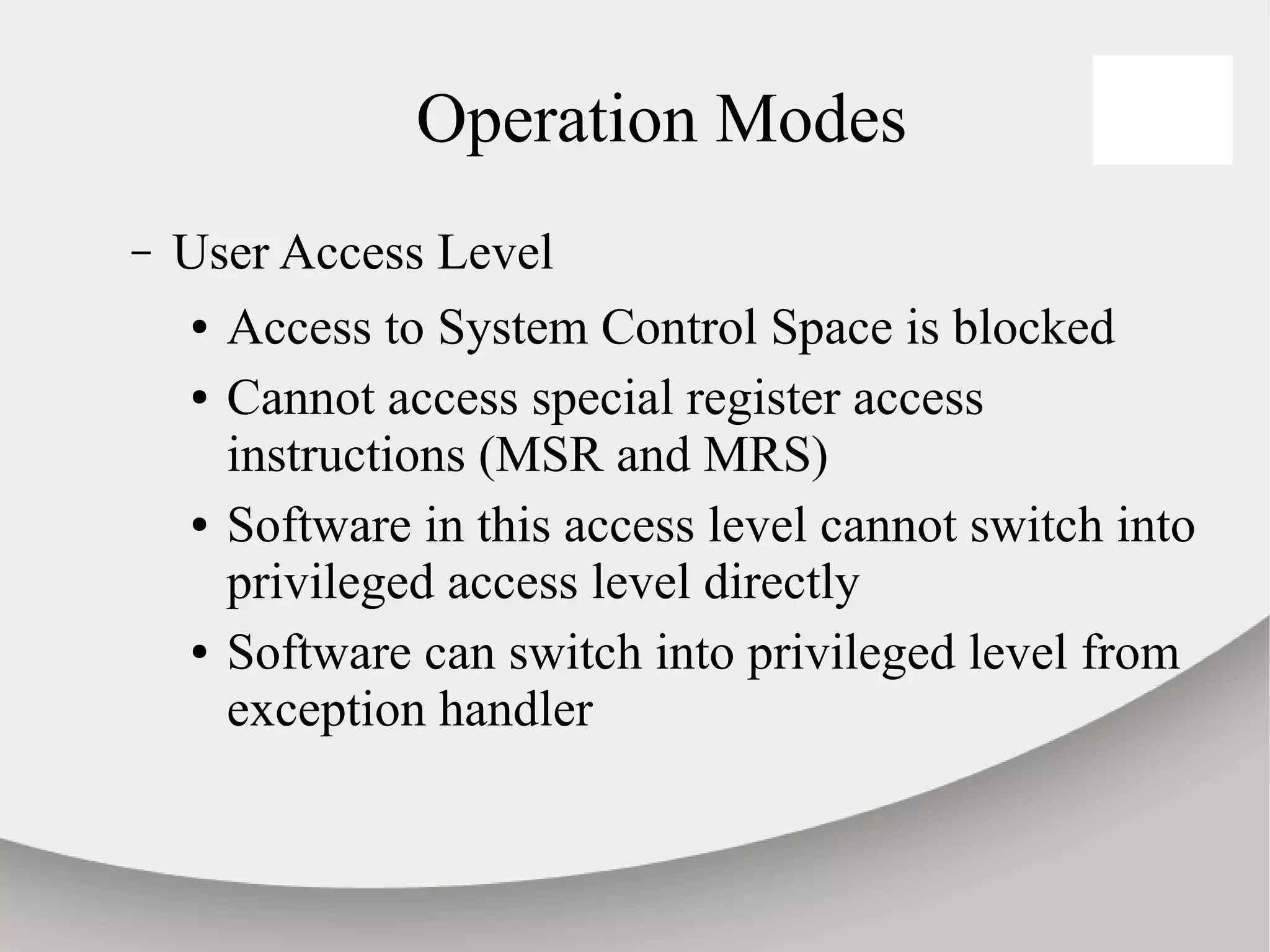 Arm cm3 architecture_and_programmer_model | PPT
