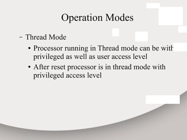 Arm cm3 architecture_and_programmer_model | PPT