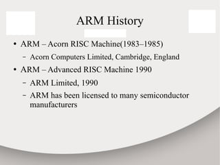 Arm cm3 architecture_and_programmer_model | PPT