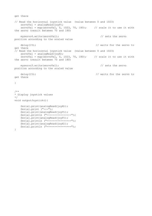 Arm code arduino | TXT