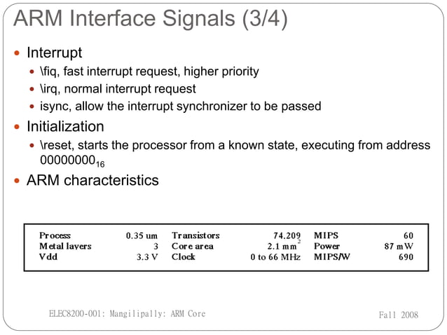 armcores introduction to arm provessor.ppt