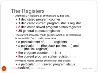 armcores introduction to arm provessor.ppt