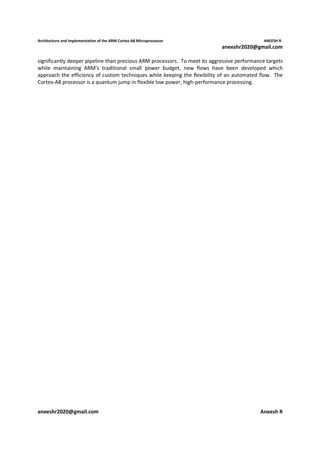 Architecture and Implementation of the ARM Cortex-A8 Microprocessor | PDF