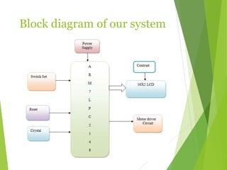Arm cortex ( lpc 2148 ) based motor speed control | PPTX