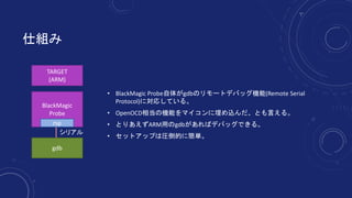 BlackMagic ProbeでARMをデバッグする | PPTX