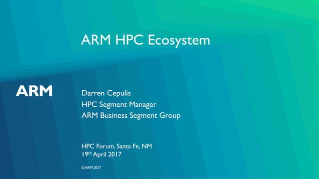 Arm Hpc Ecosystem Pdf Operating Systems Computer Software And