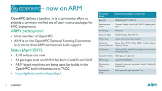 ARM HPC Ecosystem | PDF | Operating Systems | Computer Software and Applications