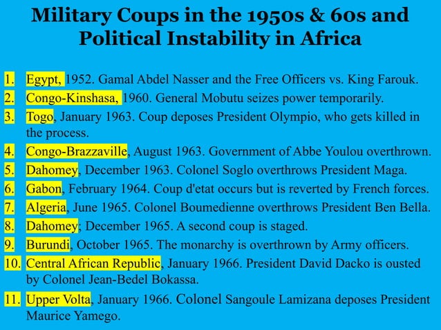 ARMED CONFLICTS & INSTABILITY IN AFRICA.pptx | Africa Travel | Travel ...