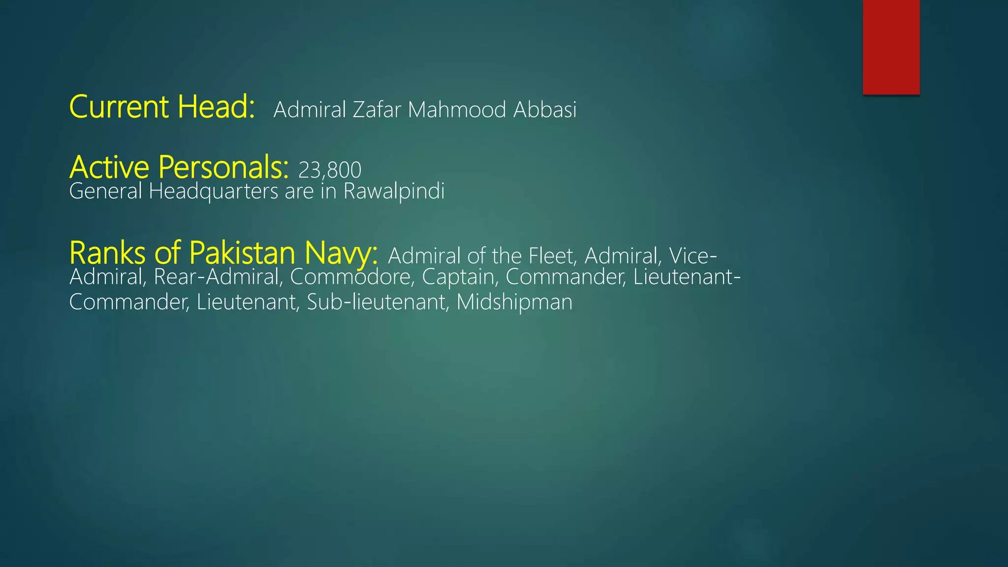 Armed forces of Pakistan | PPTX