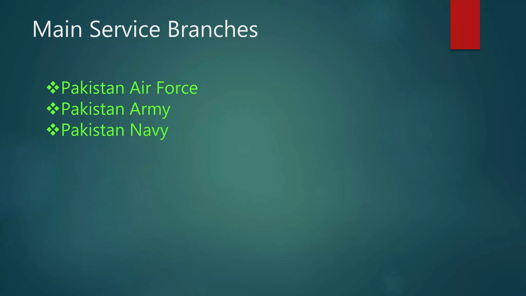 Armed forces of Pakistan | PPTX