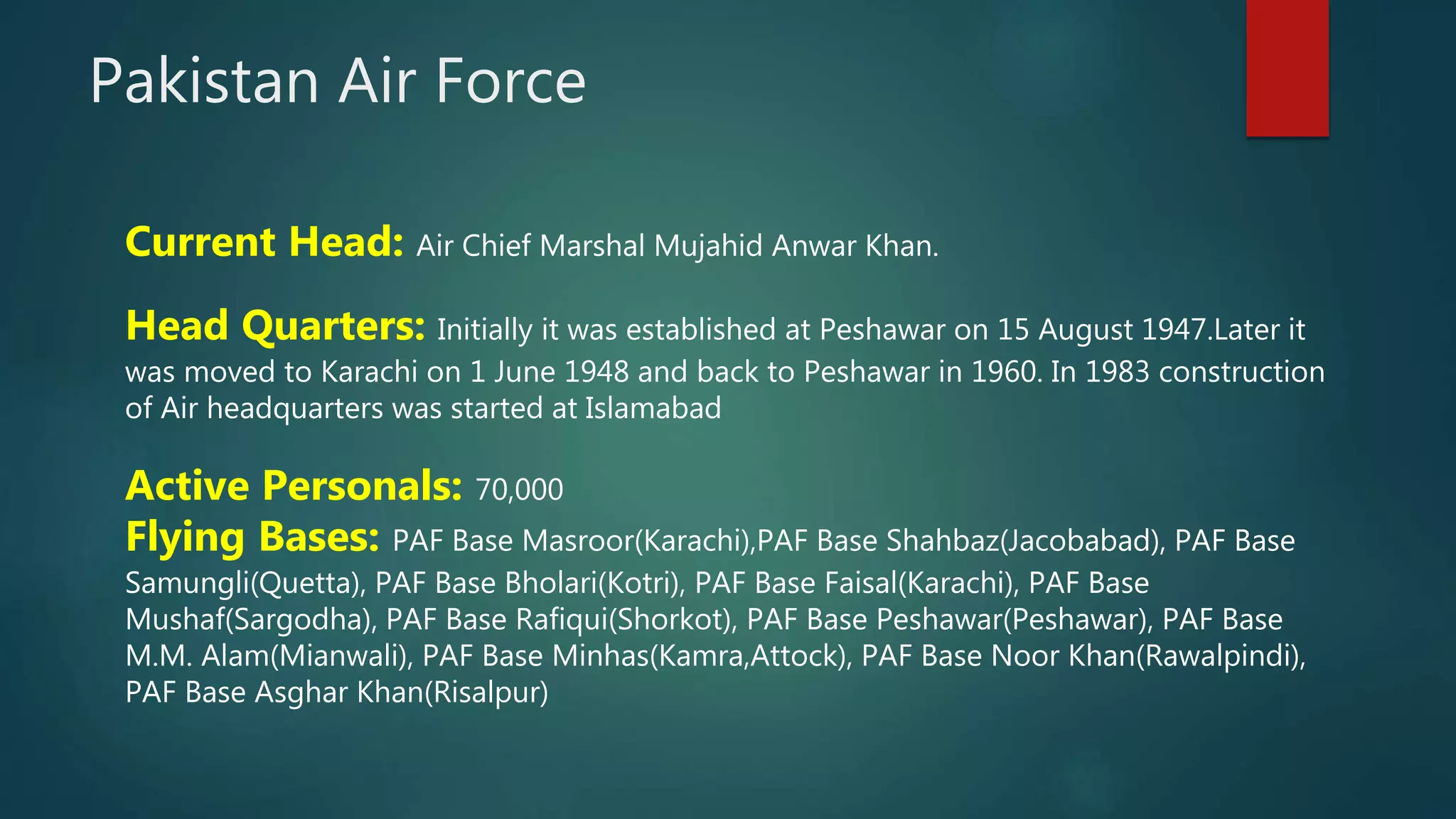 Armed forces of Pakistan | PPTX