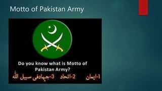 Armed forces of Pakistan | PPTX