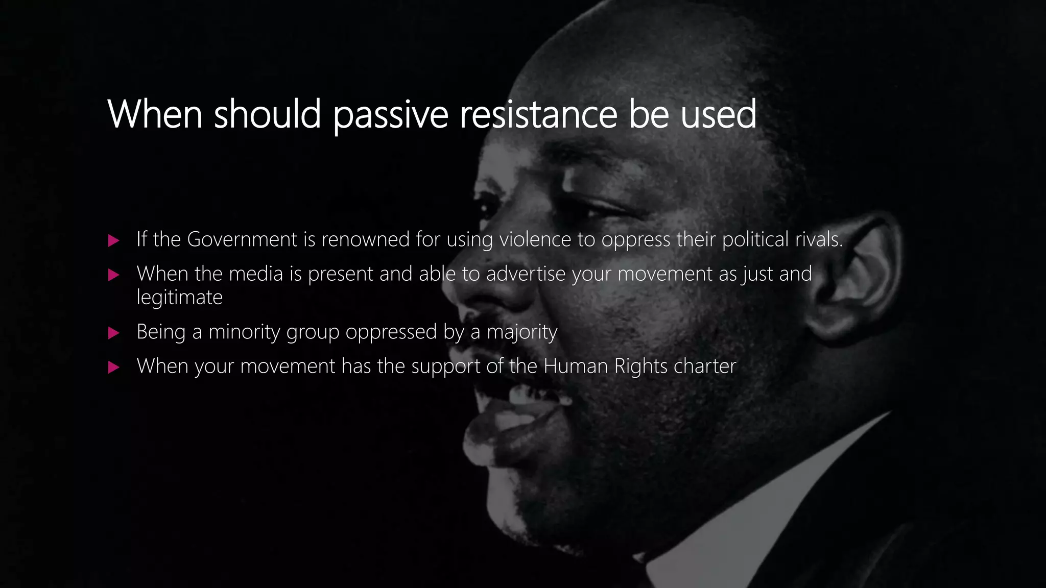 Armed resistance vs passive resistance | PPTX