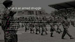 Armed resistance vs passive resistance | PPTX