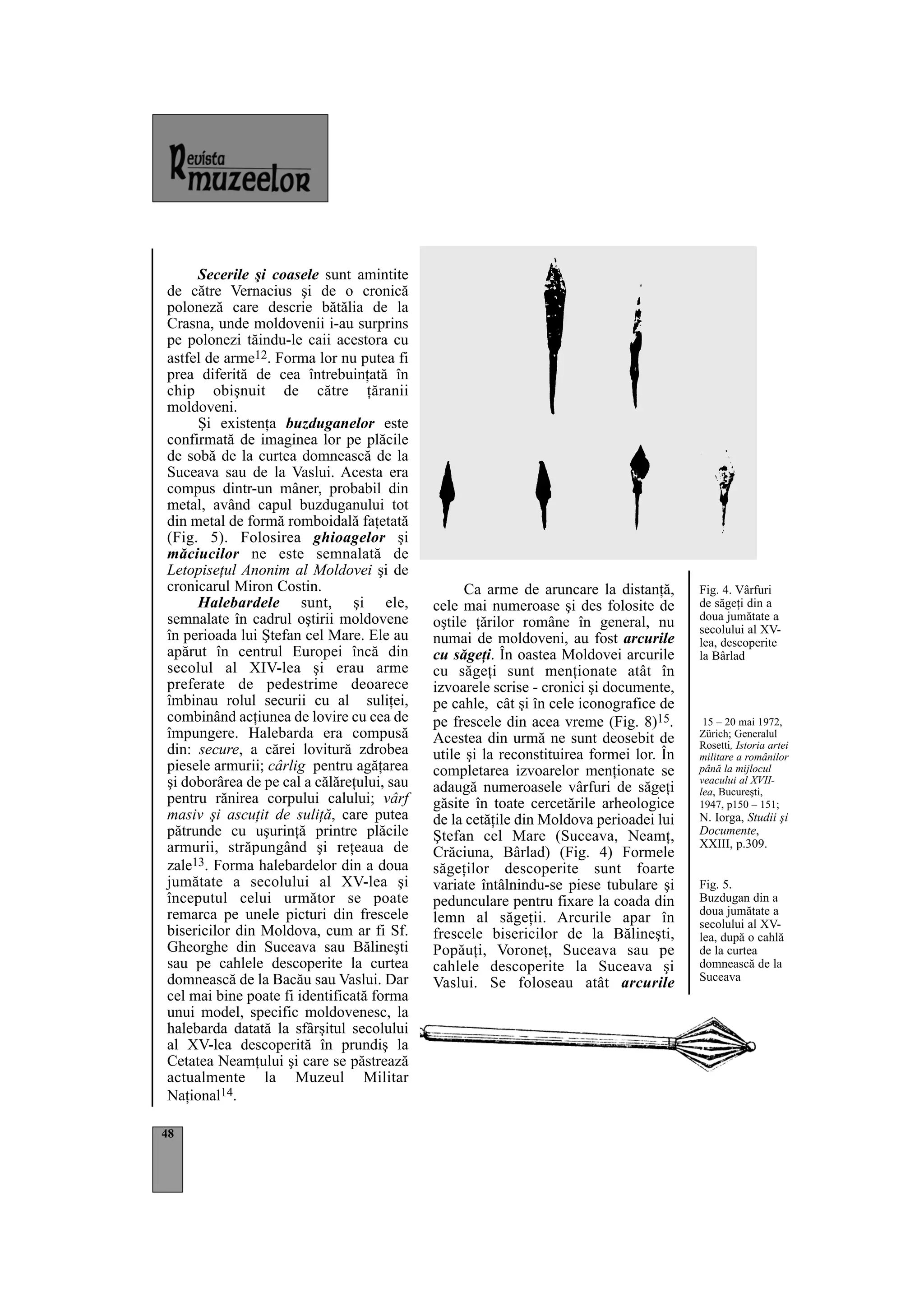 Armele lui stafan cel mare in revista muzeelor, 08 03 2004 | PDF