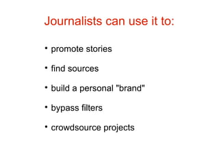 Social Media for Practical Journalists | PPT