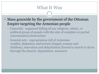 Armenian Genocide | PPTX